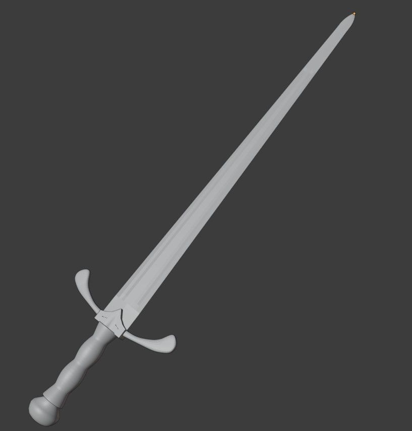 3D model Medieval Low-poly sword VR / AR / low-poly | CGTrader