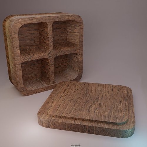 Square box 3D model 3D printable | CGTrader