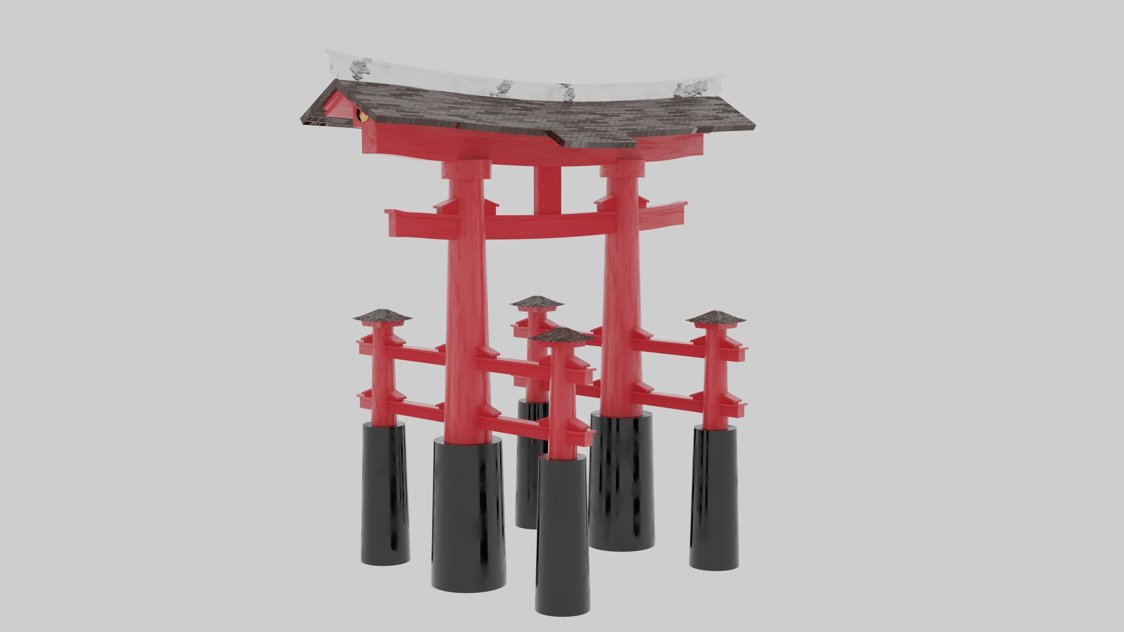 Torii Gate free 3D model | CGTrader