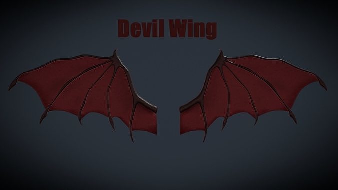 3D model Devil Wing VR / AR / low-poly | CGTrader