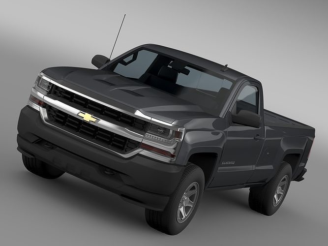 Chevrolet Silverado WT Regular Cab Long Box 2016 3D model | CGTrader