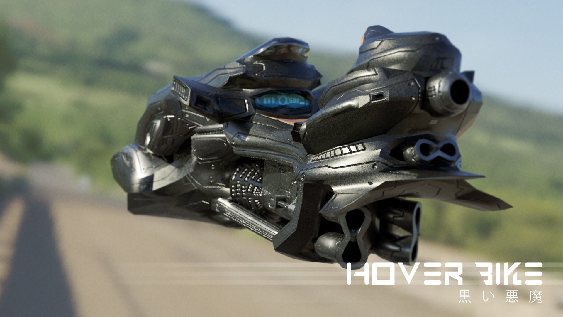 3D model HOVER BIKE - ANUBIS VR / AR / low-poly | CGTrader
