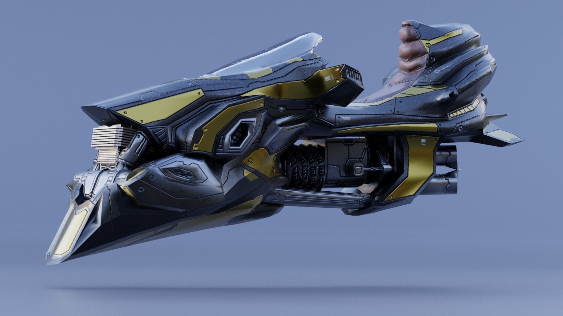 3D model HOVER BIKE - ANUBIS VR / AR / low-poly | CGTrader