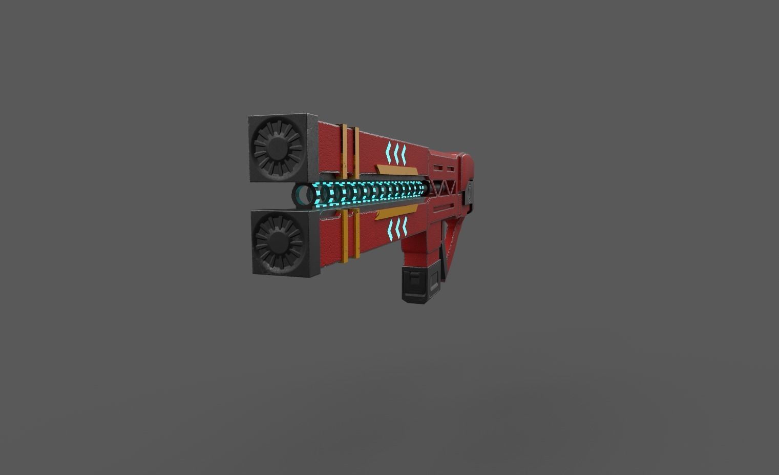 3D model Realistic Sci-Fi Rail Gun VR / AR / low-poly | CGTrader