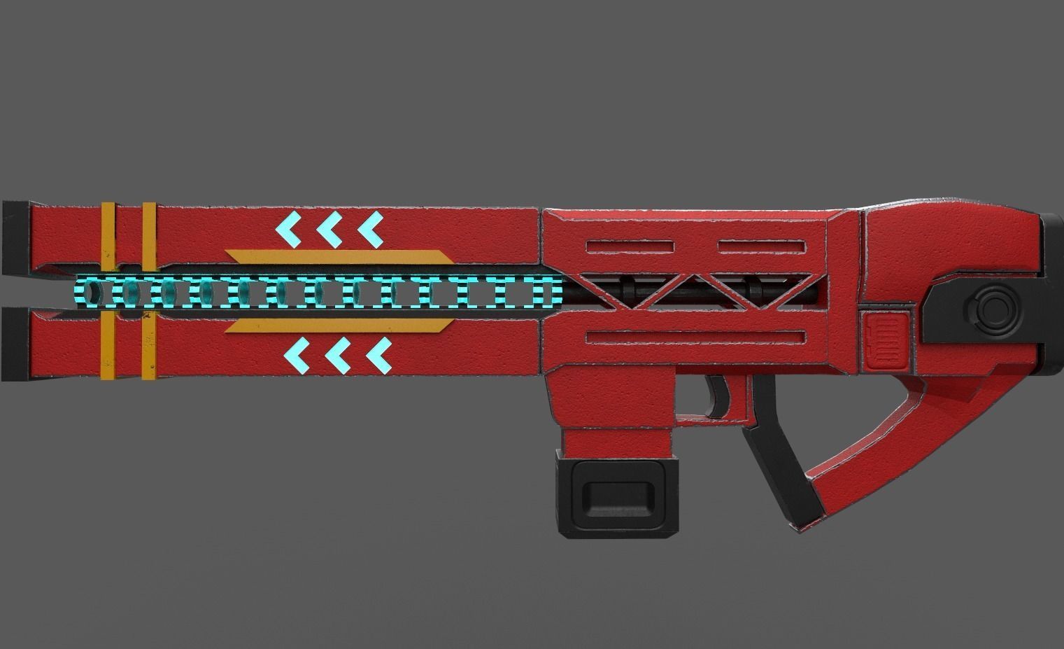 3D model Realistic Sci-Fi Rail Gun VR / AR / low-poly | CGTrader