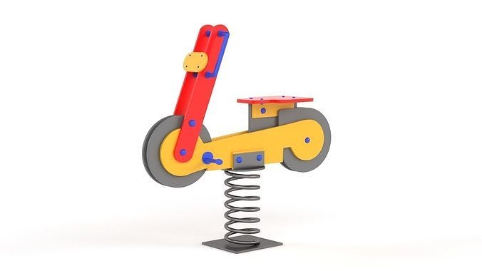 Motorcycle Spring Rider 3D model | CGTrader
