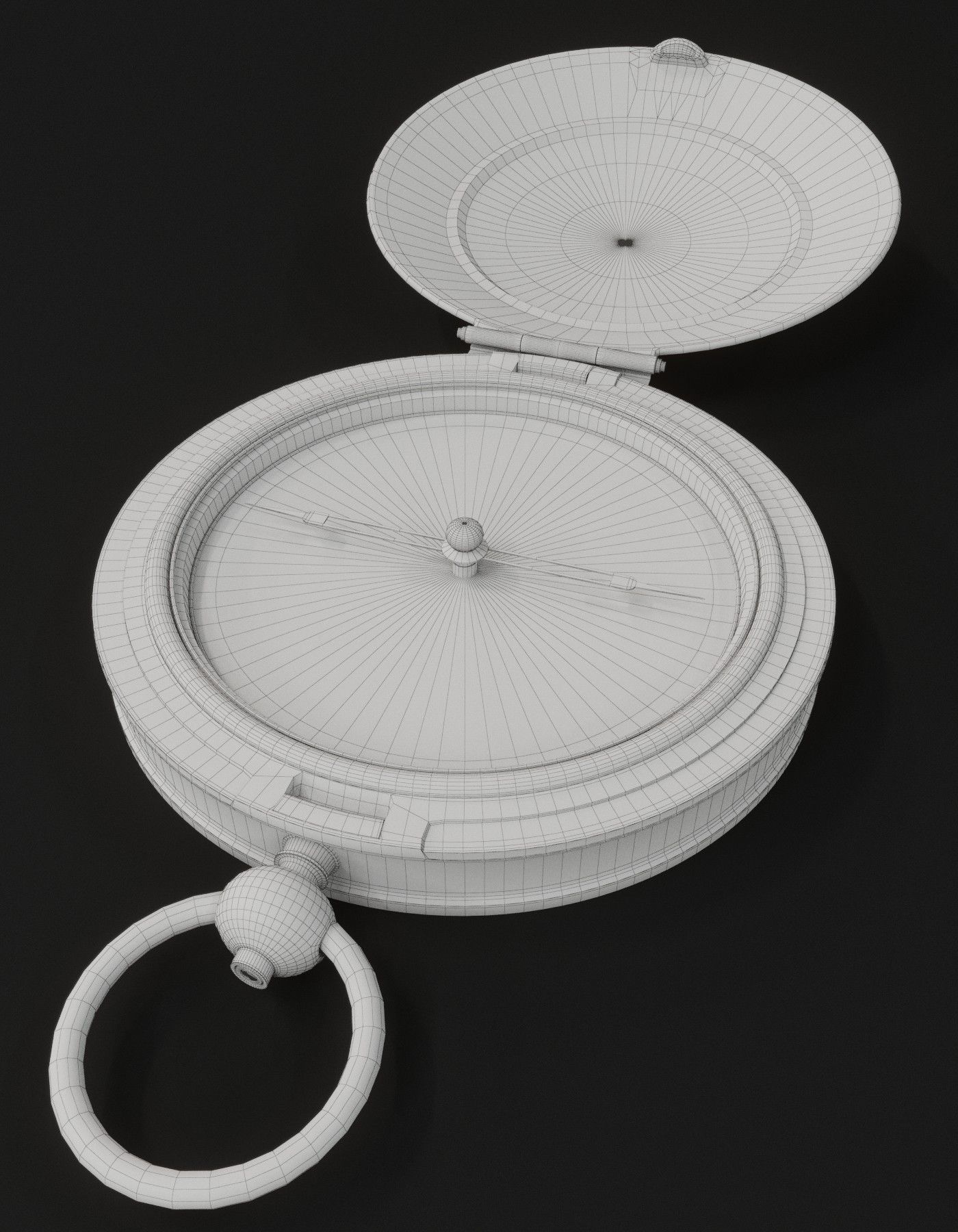 3D model Old Compass VR / AR / low-poly | CGTrader