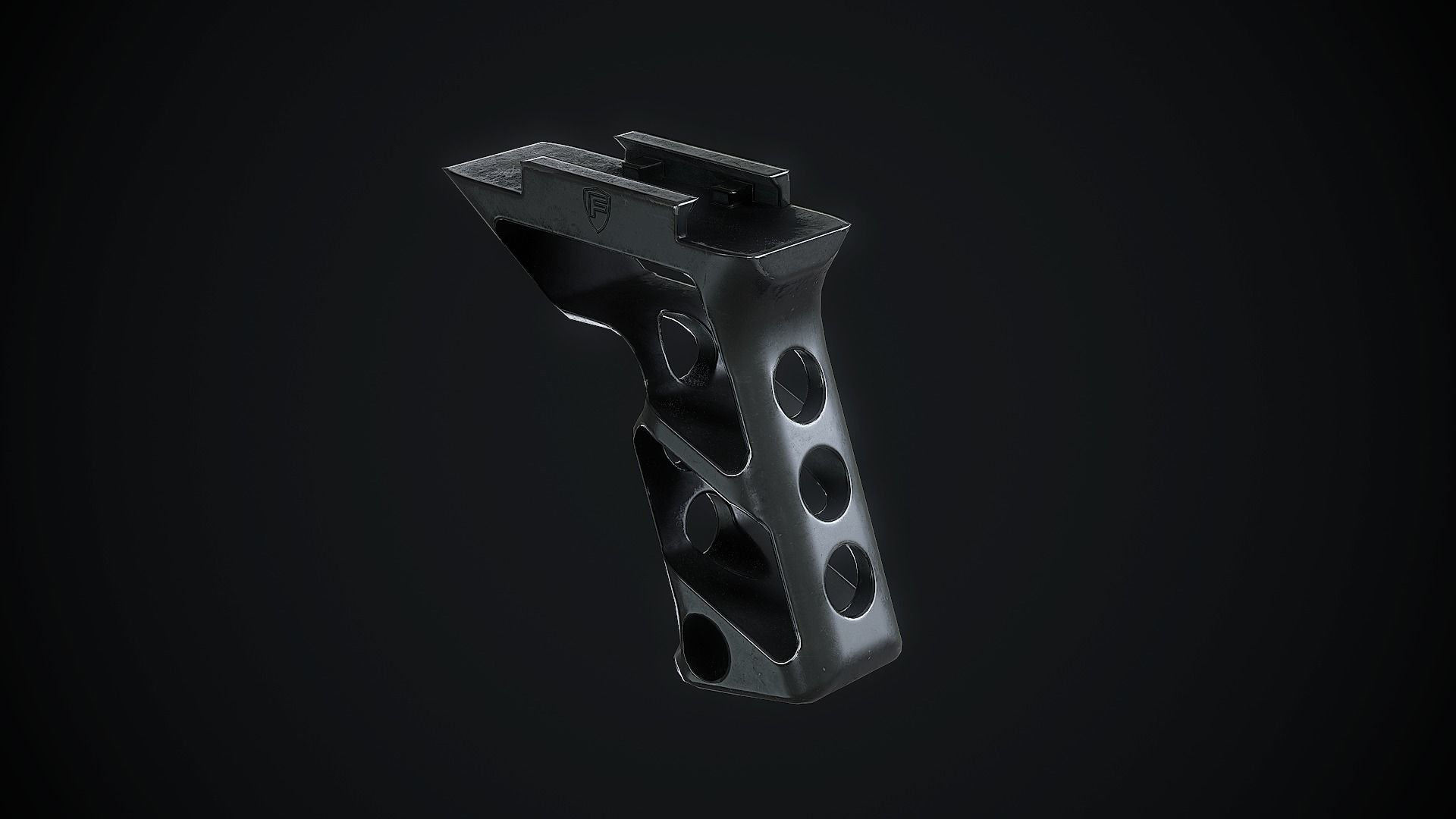 3D model PBR Tactical Front Grips Pack VR / AR / low-poly | CGTrader