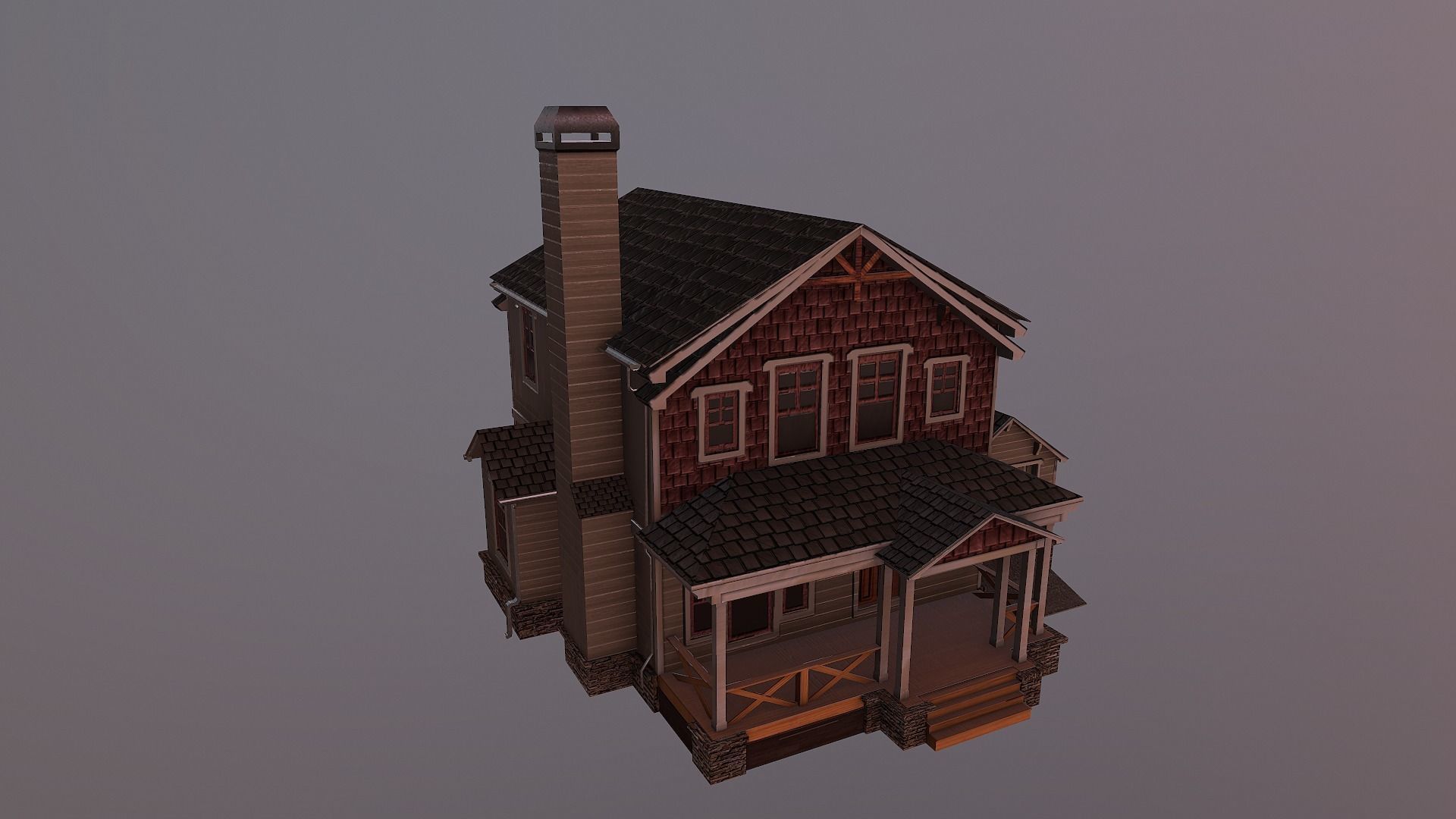 3D model Renovation of Old House Low Poly VR / AR / low-poly | CGTrader