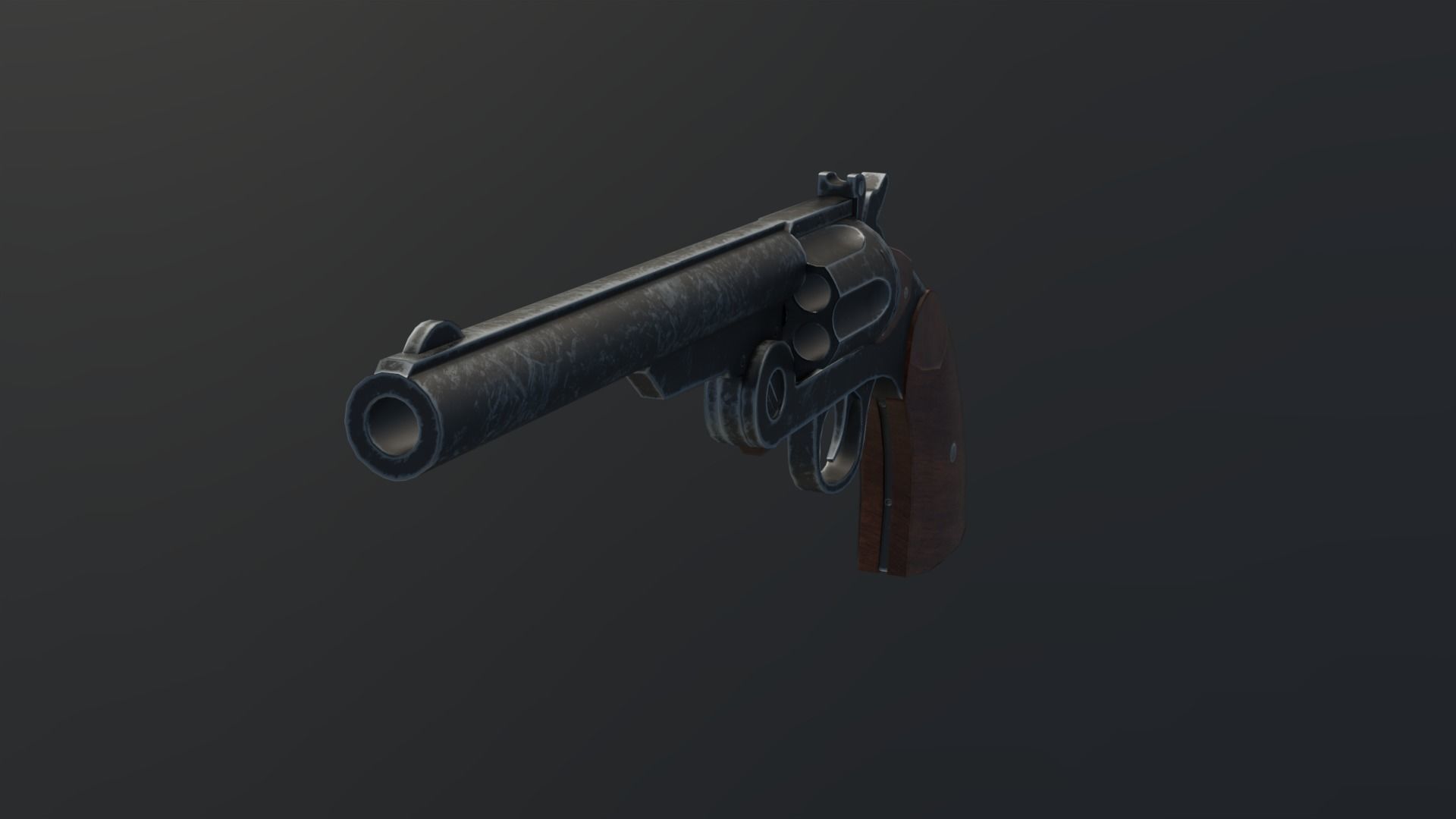 3D model Schofield Revolver GameReady Rigged Animated VR / AR / low ...