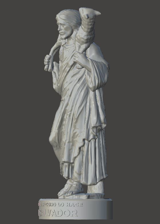 JESUS - El Buen Pastor 3D model 3D printable | CGTrader