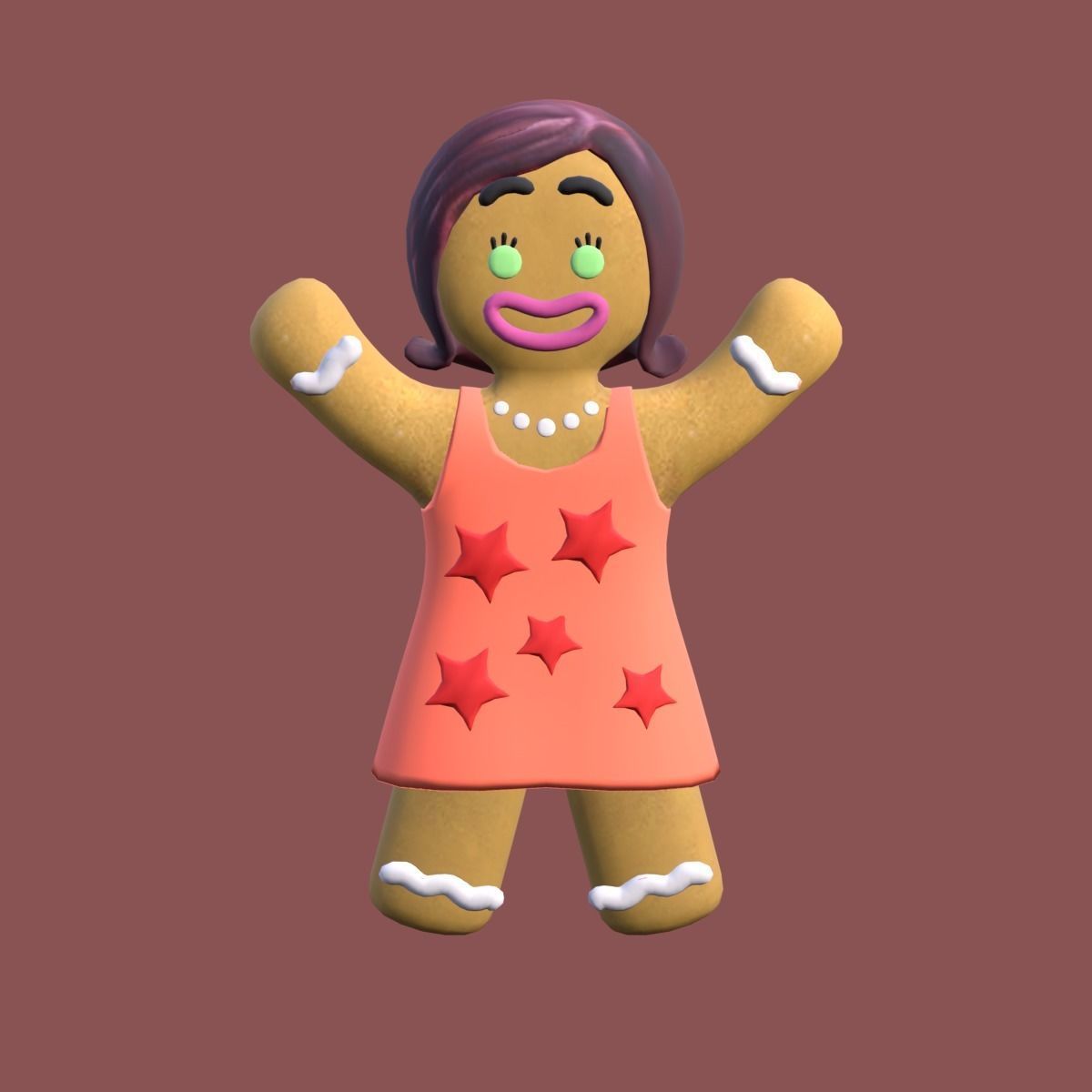 3D model Sugar Gingy VR / AR / low-poly | CGTrader