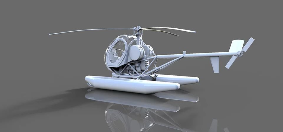 Hughes 269 for Calypso 3D model 3D printable | CGTrader