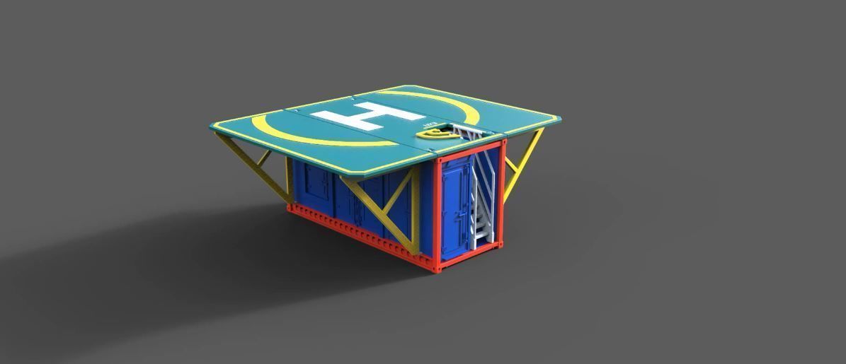 Transportable helideck 3D model 3D printable | CGTrader