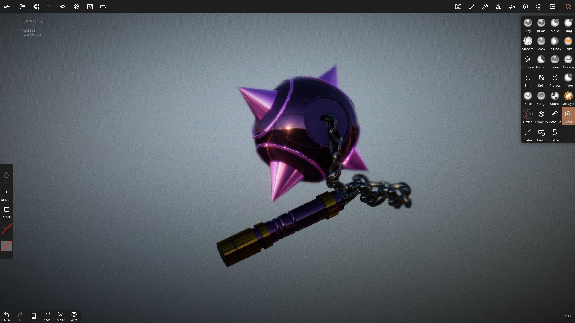 Rem Morning Star Flail - ReZero 3D model 3D printable | CGTrader