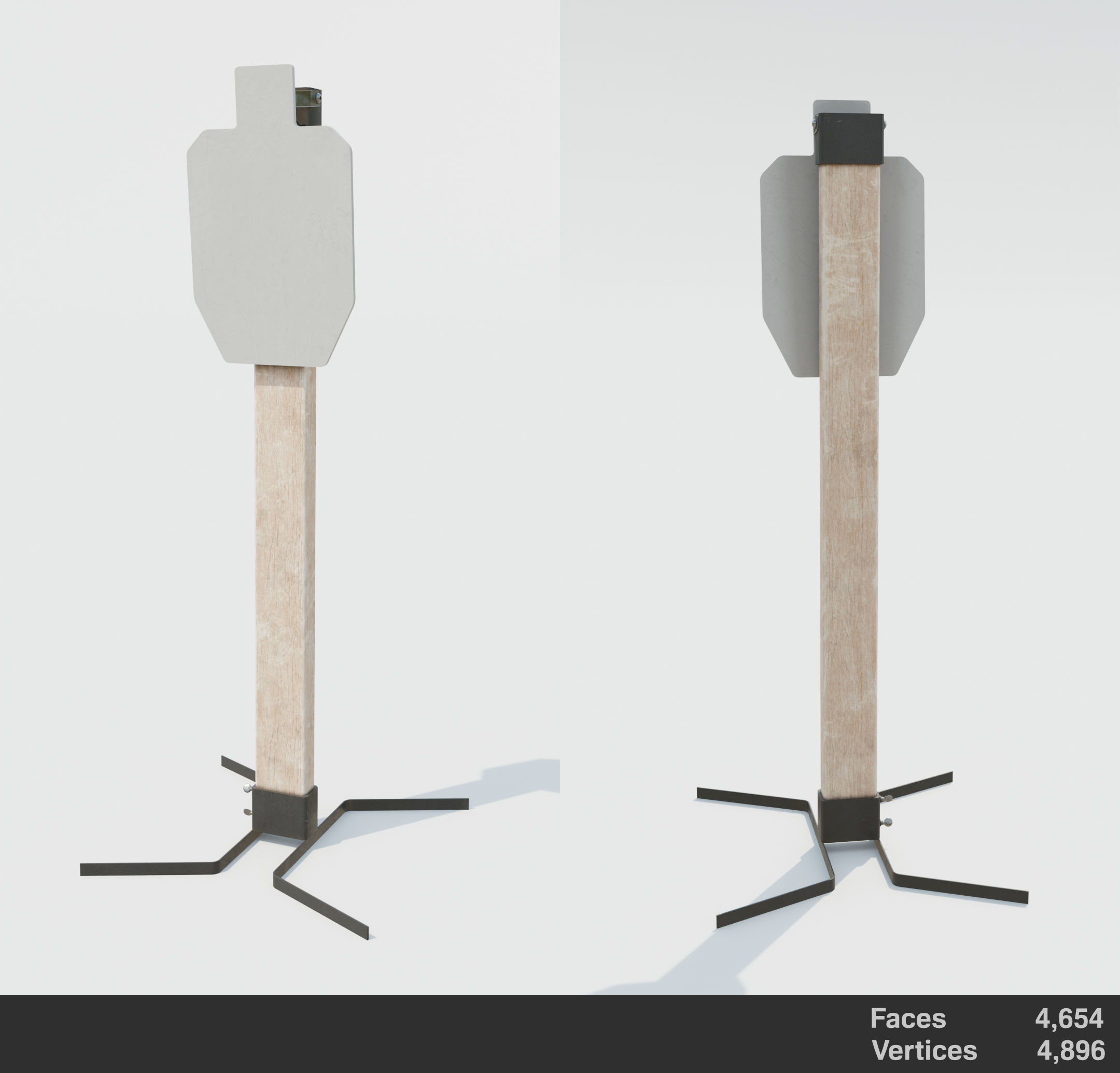 3D model Shooting Target Set VR / AR / low-poly | CGTrader