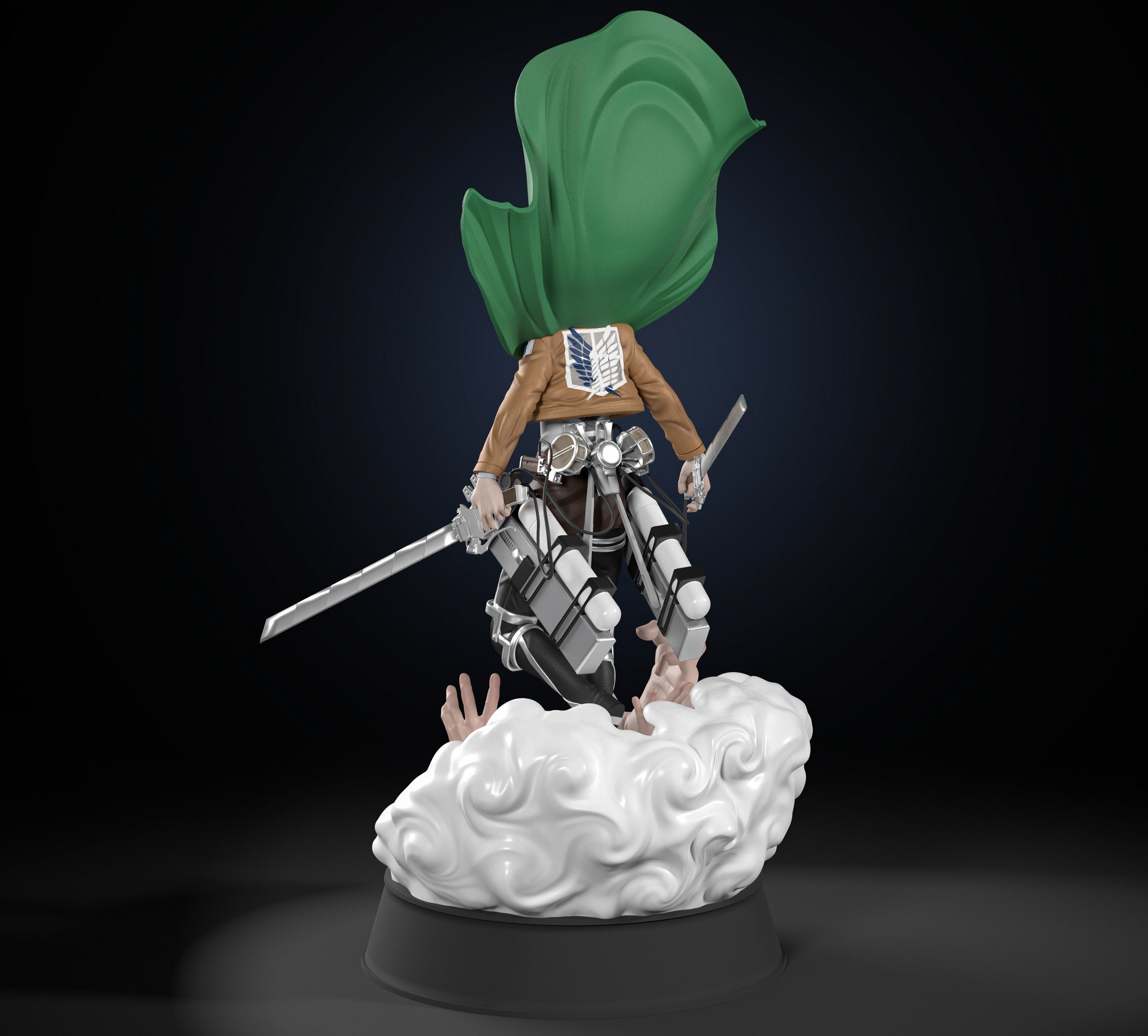 Levi Ackerman - Attack on Titan 3D model 3D printable | CGTrader
