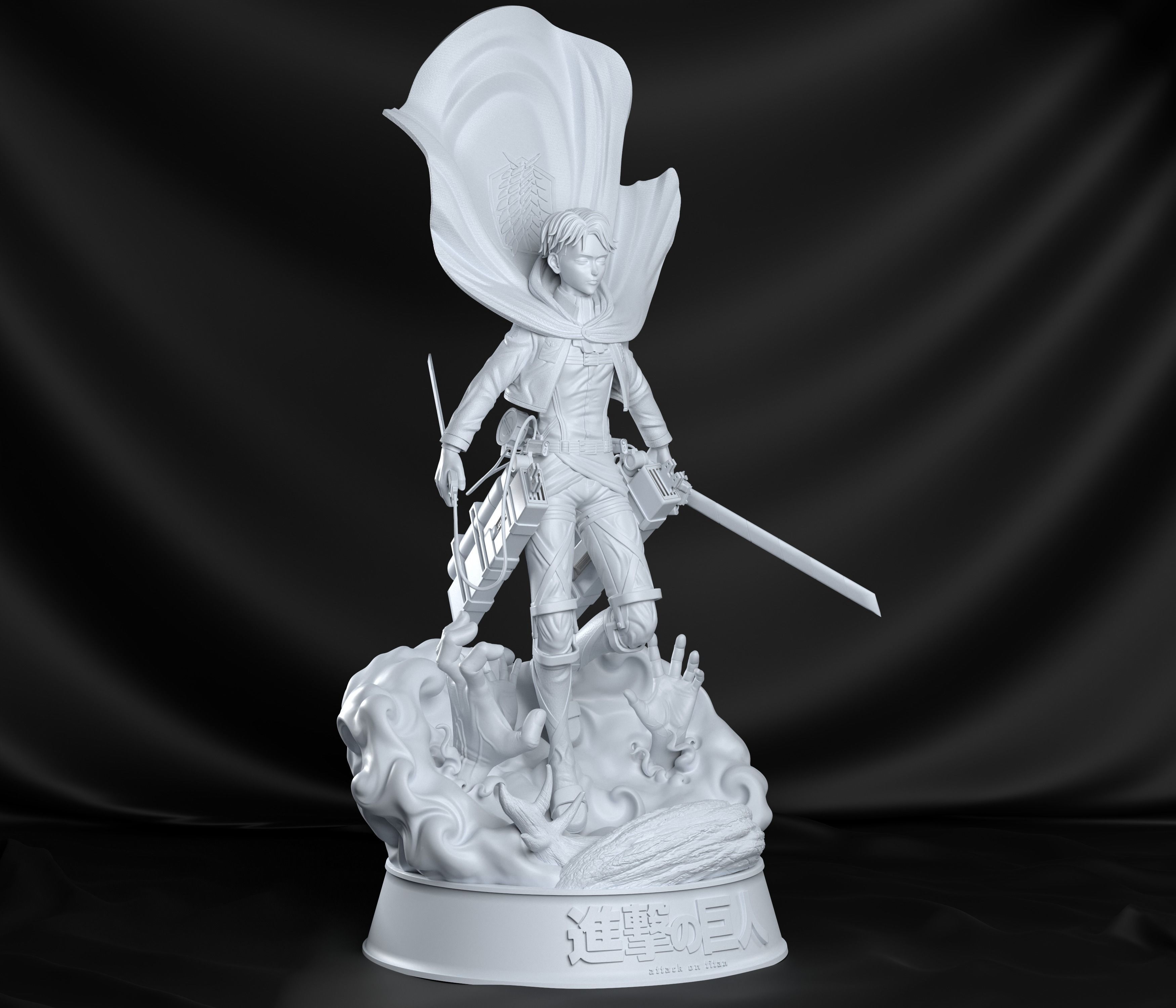Levi Ackerman - Attack on Titan 3D model 3D printable | CGTrader