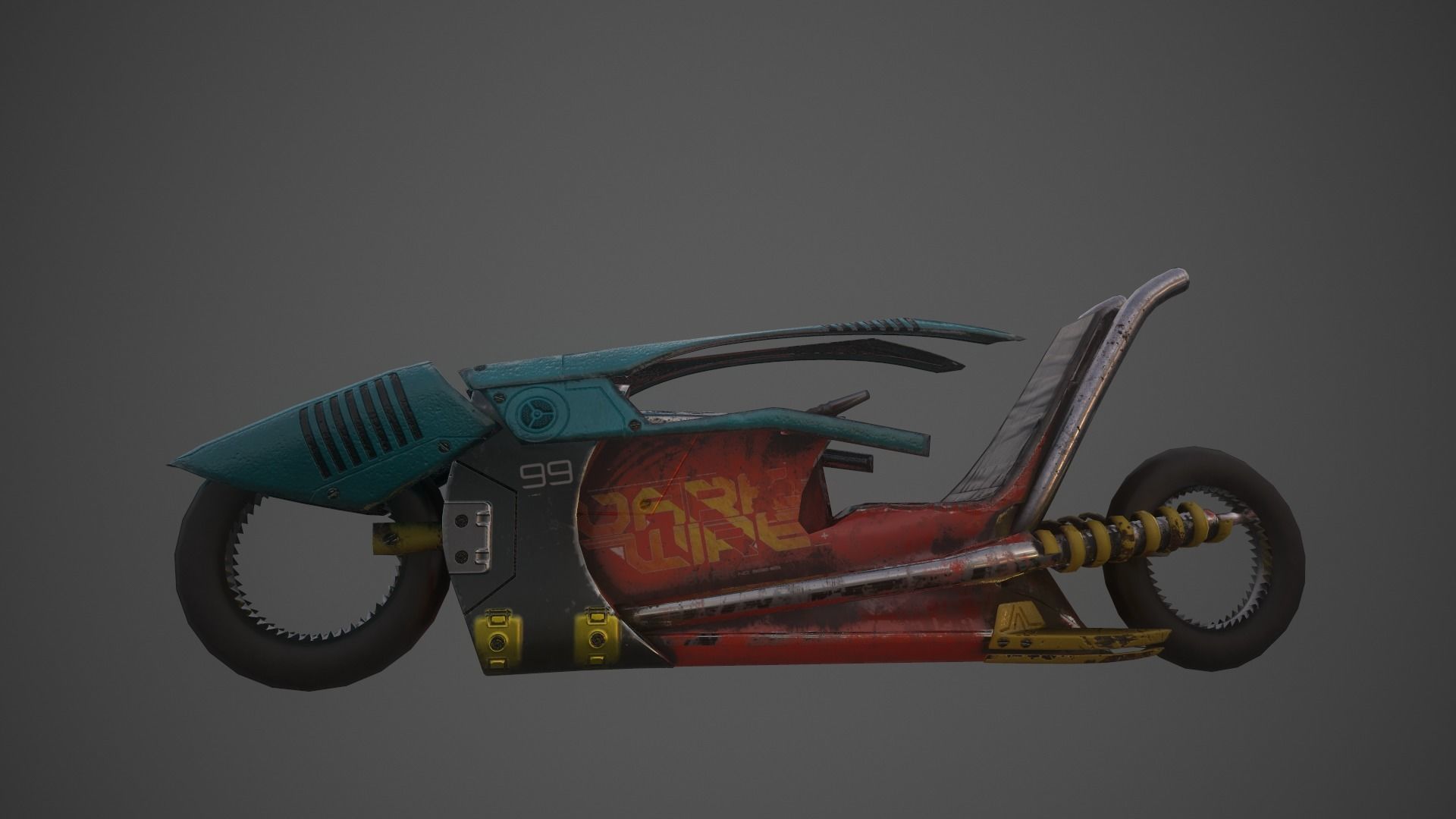 3D model Cyberpunk Motorcycle Concept VR / AR / low-poly | CGTrader