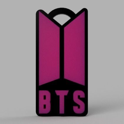 Keychain - Necklace BTS 3D model 3D printable | CGTrader