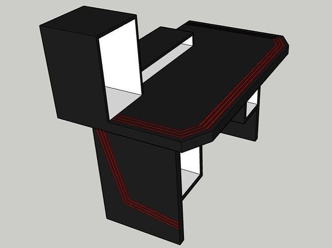 An Original Gaming And Study Table 3D model 3D printable | CGTrader