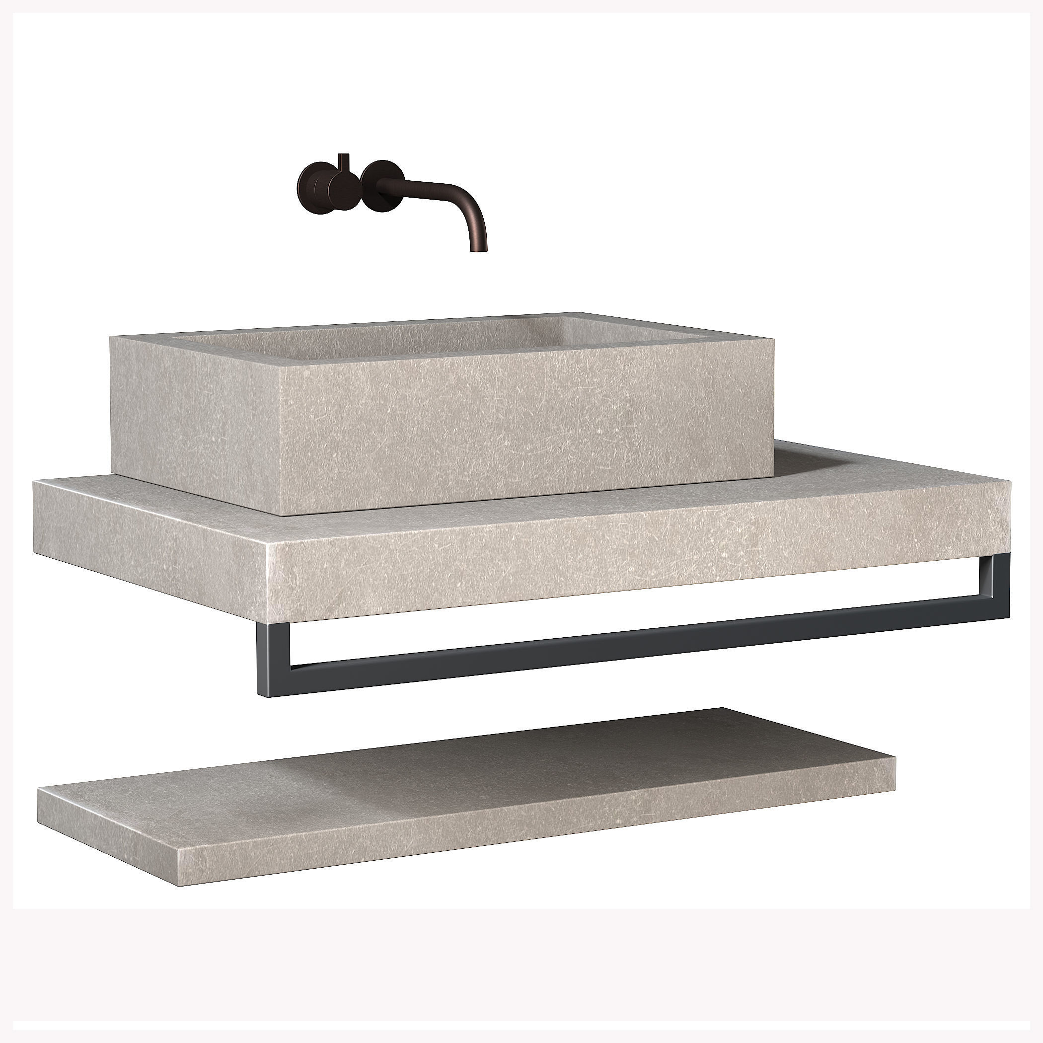 ABK BATH DESIGN Set A 3D model | CGTrader