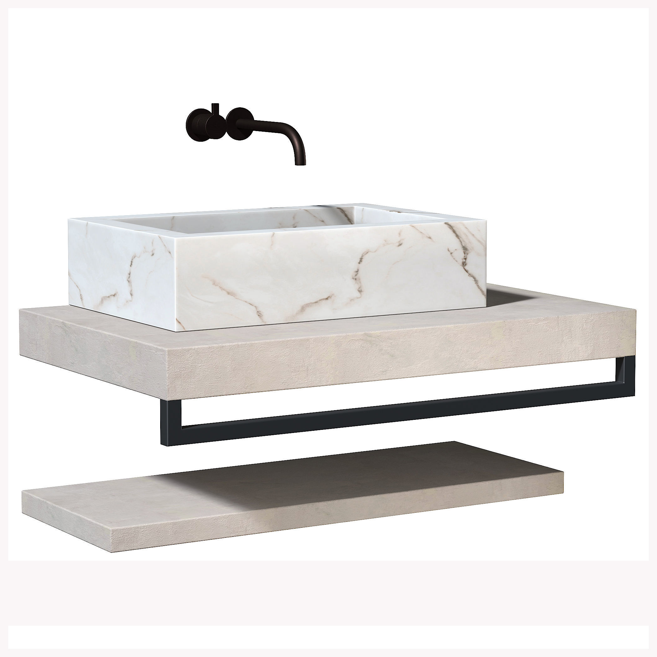 ABK BATH DESIGN Set A 3D model | CGTrader