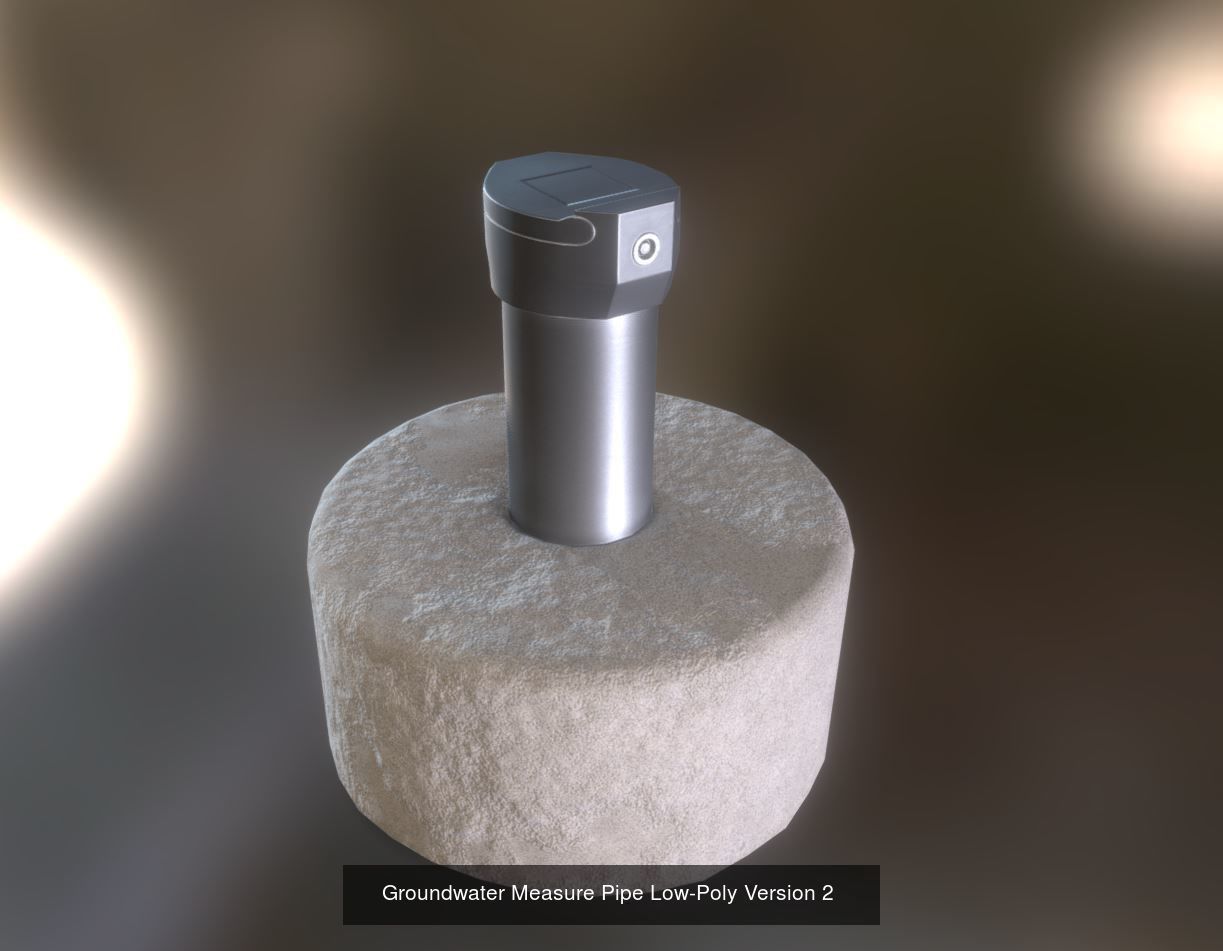 3D Model Collection Groundwater monitoring wells version 1 and 2 VR ...