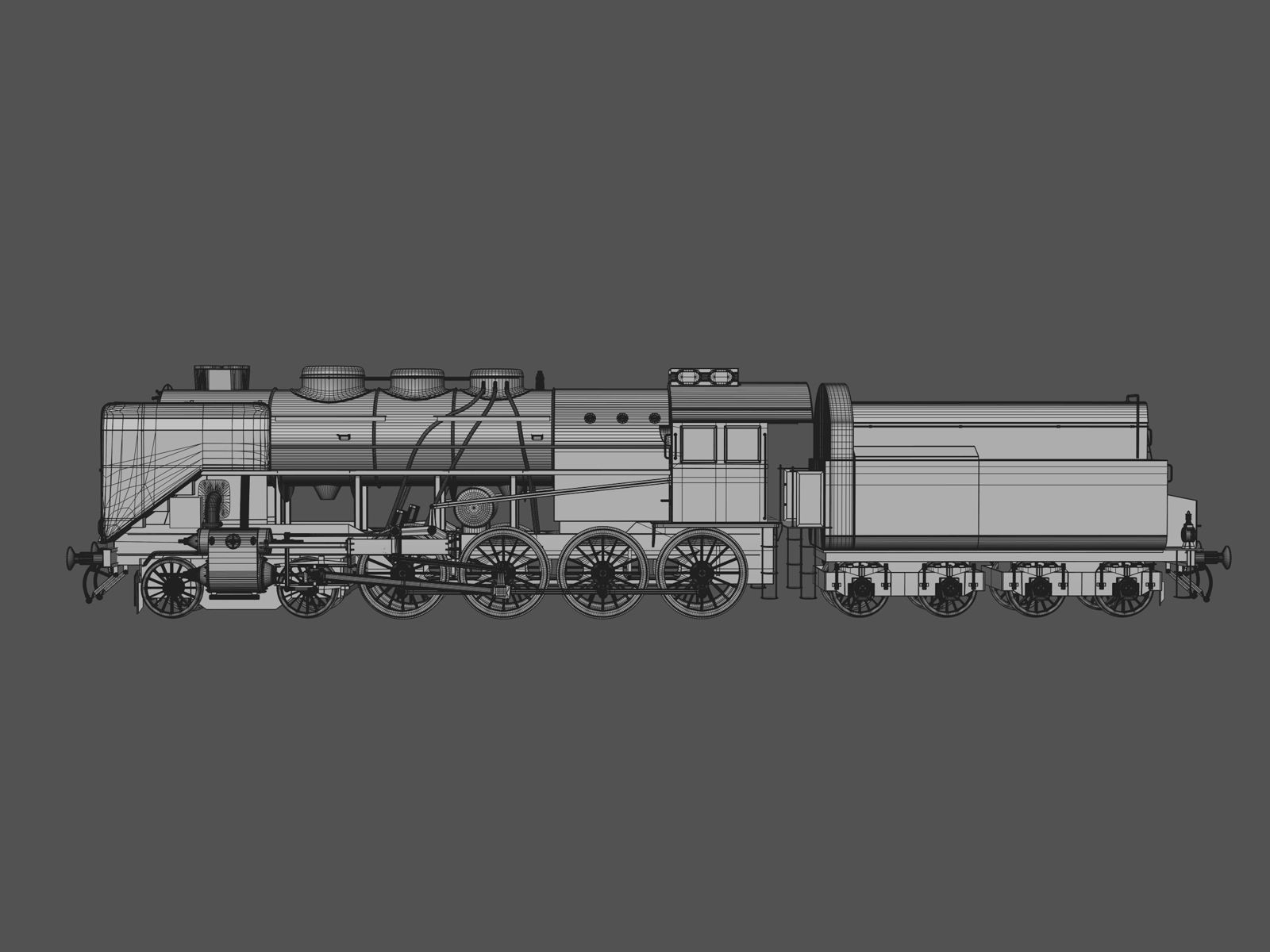 Mav Class 424 with railroad 3D model | CGTrader