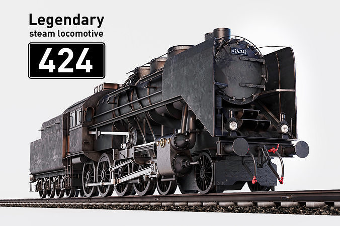 Mav Class 424 with railroad 3D model | CGTrader