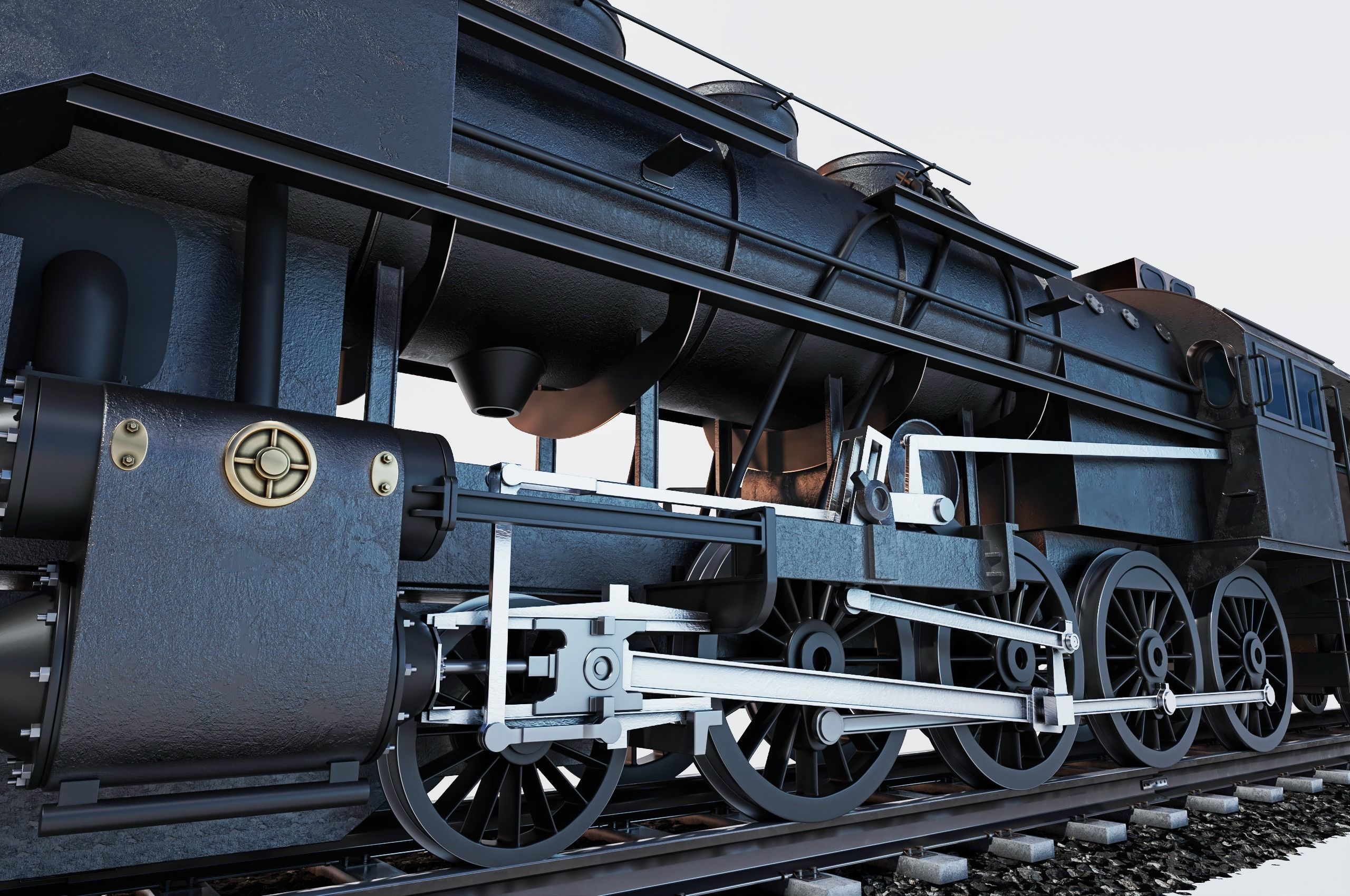 Mav Class 424 with railroad 3D model | CGTrader