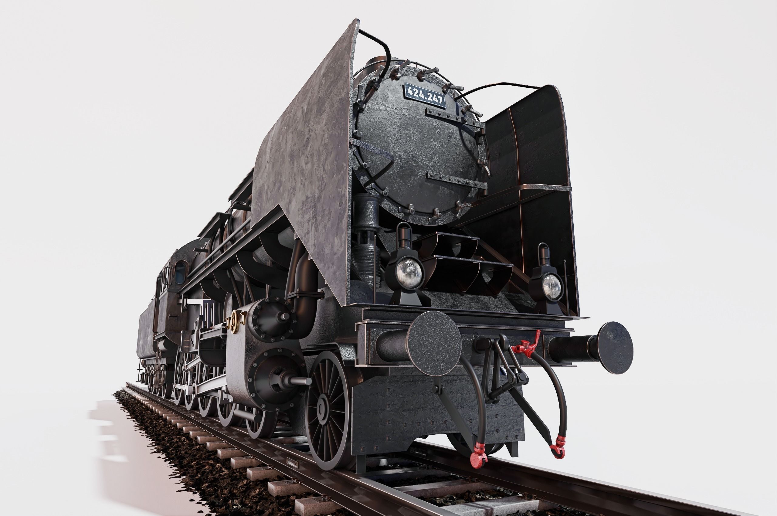 Mav Class 424 with railroad 3D model | CGTrader