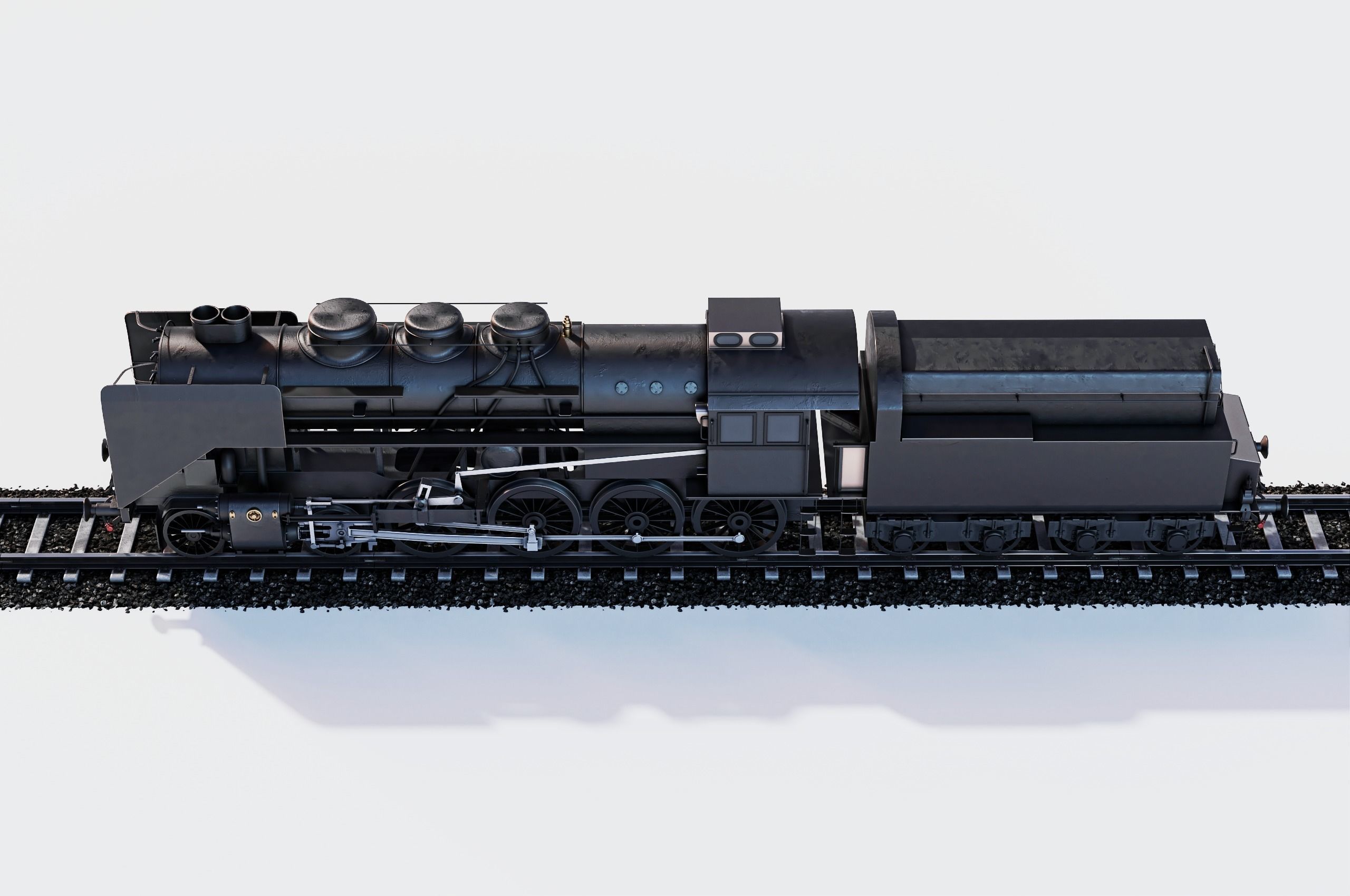 Mav Class 424 with railroad 3D model | CGTrader