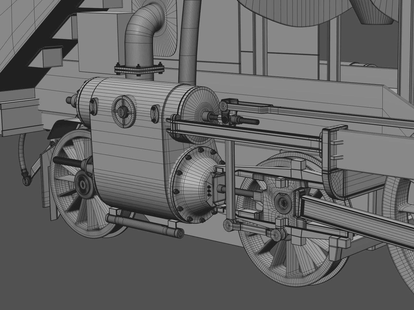 Mav Class 424 with railroad 3D model | CGTrader