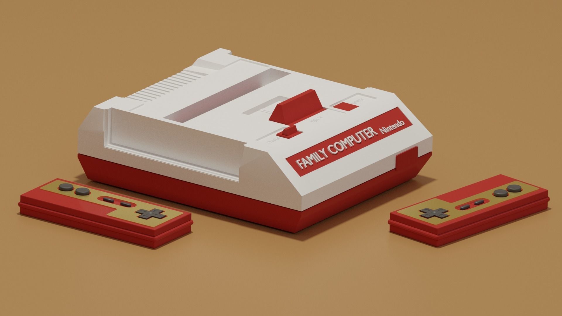 3D model Nintendo Family Computer Famicom VR / AR / low-poly | CGTrader
