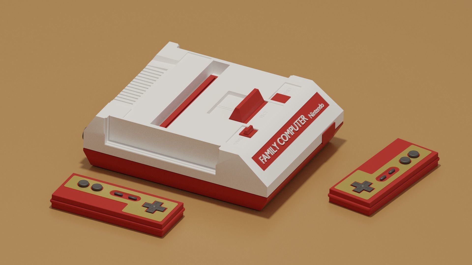 3D model Nintendo Family Computer Famicom VR / AR / low-poly | CGTrader