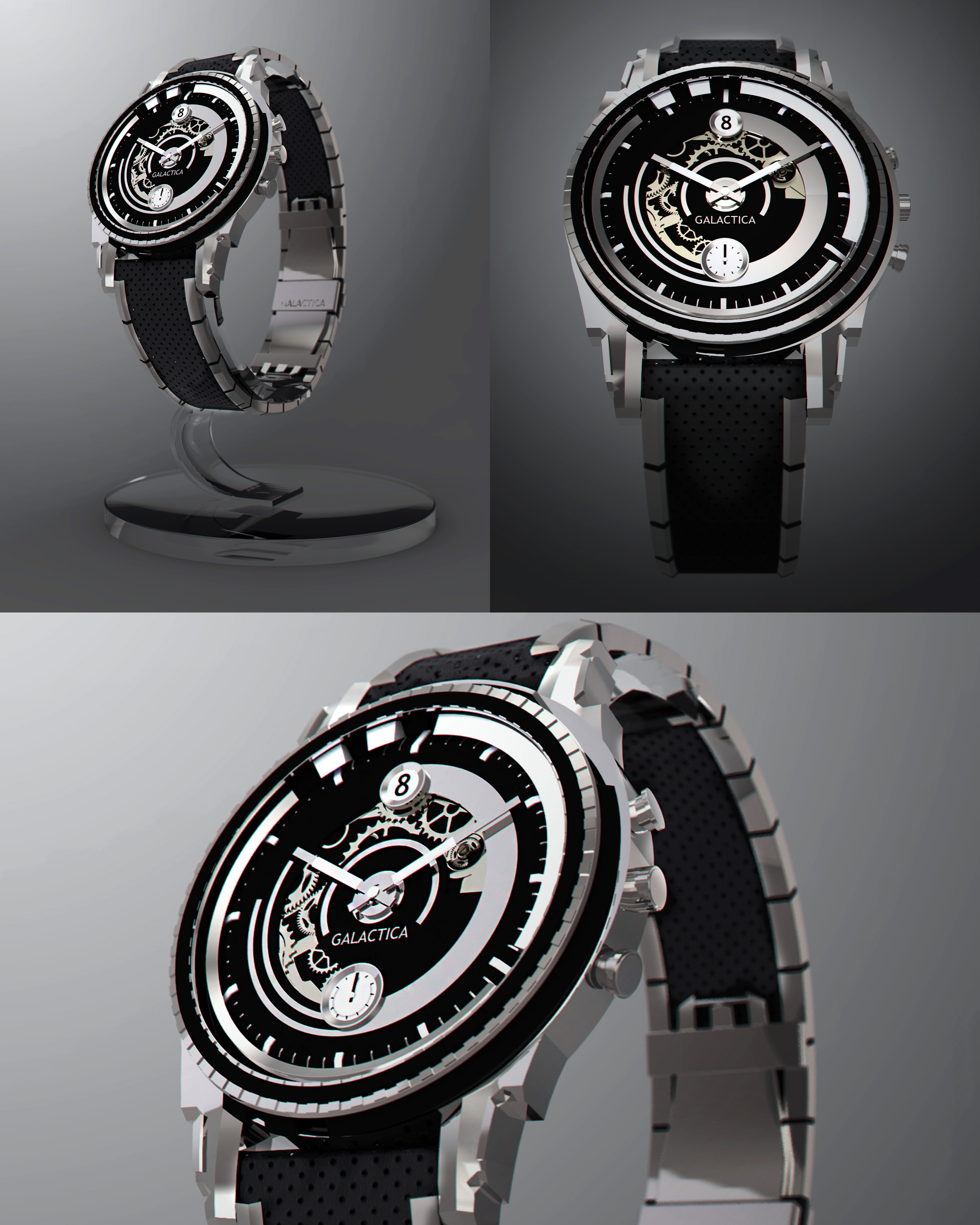 Custom Design Watch 3D model | CGTrader