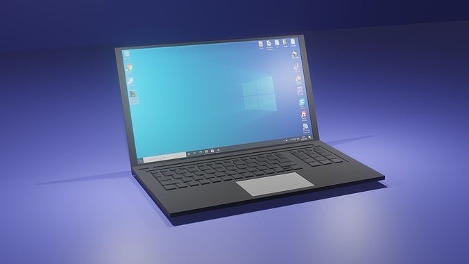 3D model Low poly Laptop VR / AR / low-poly | CGTrader