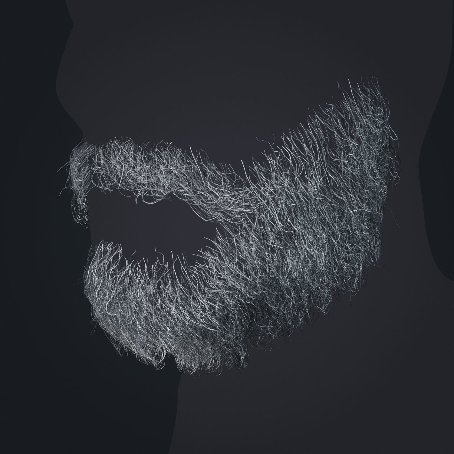 3D model Beard RealTime 1 Version 2 Low Poly VR / AR / low-poly | CGTrader