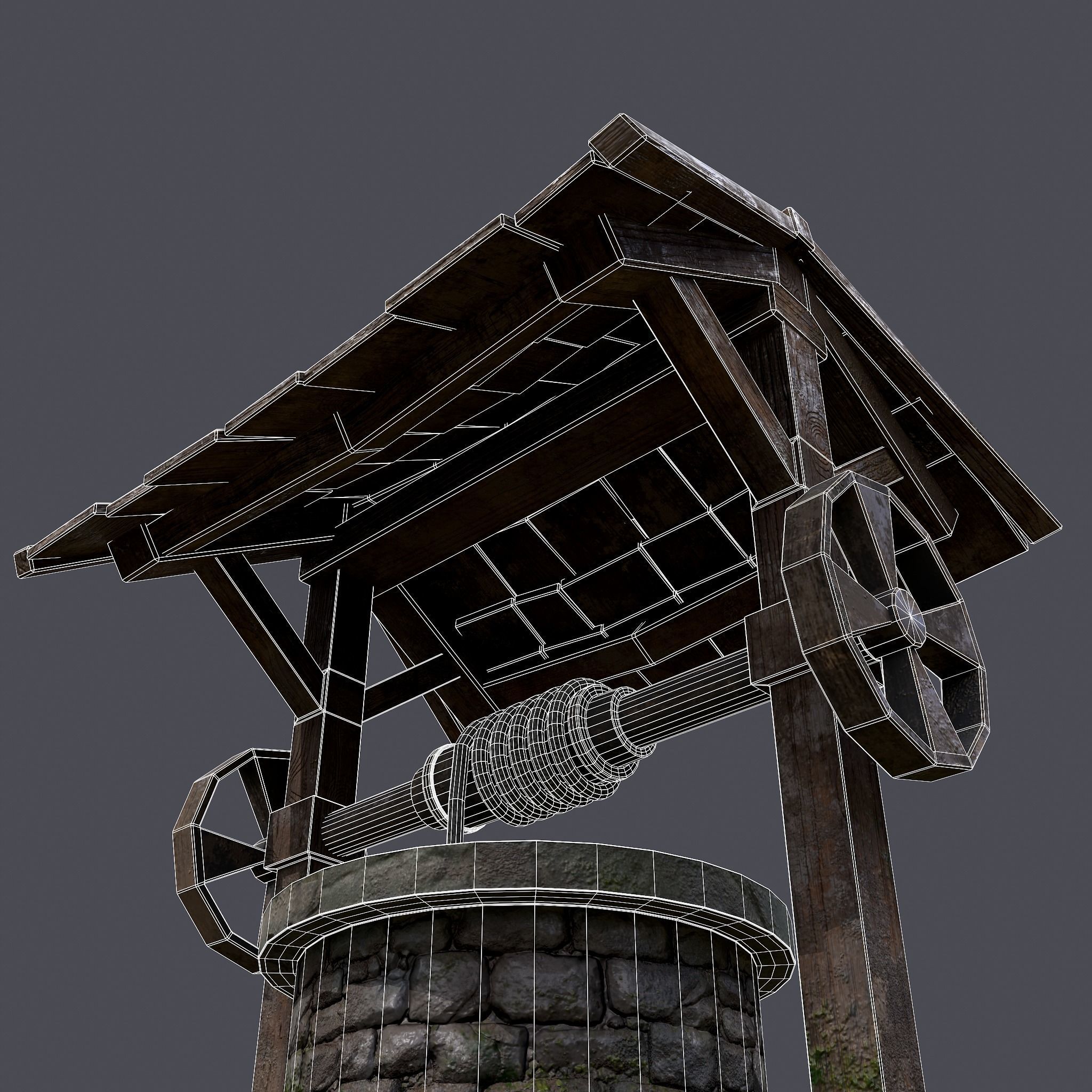 3D model Medieval Water Well VR / AR / low-poly | CGTrader