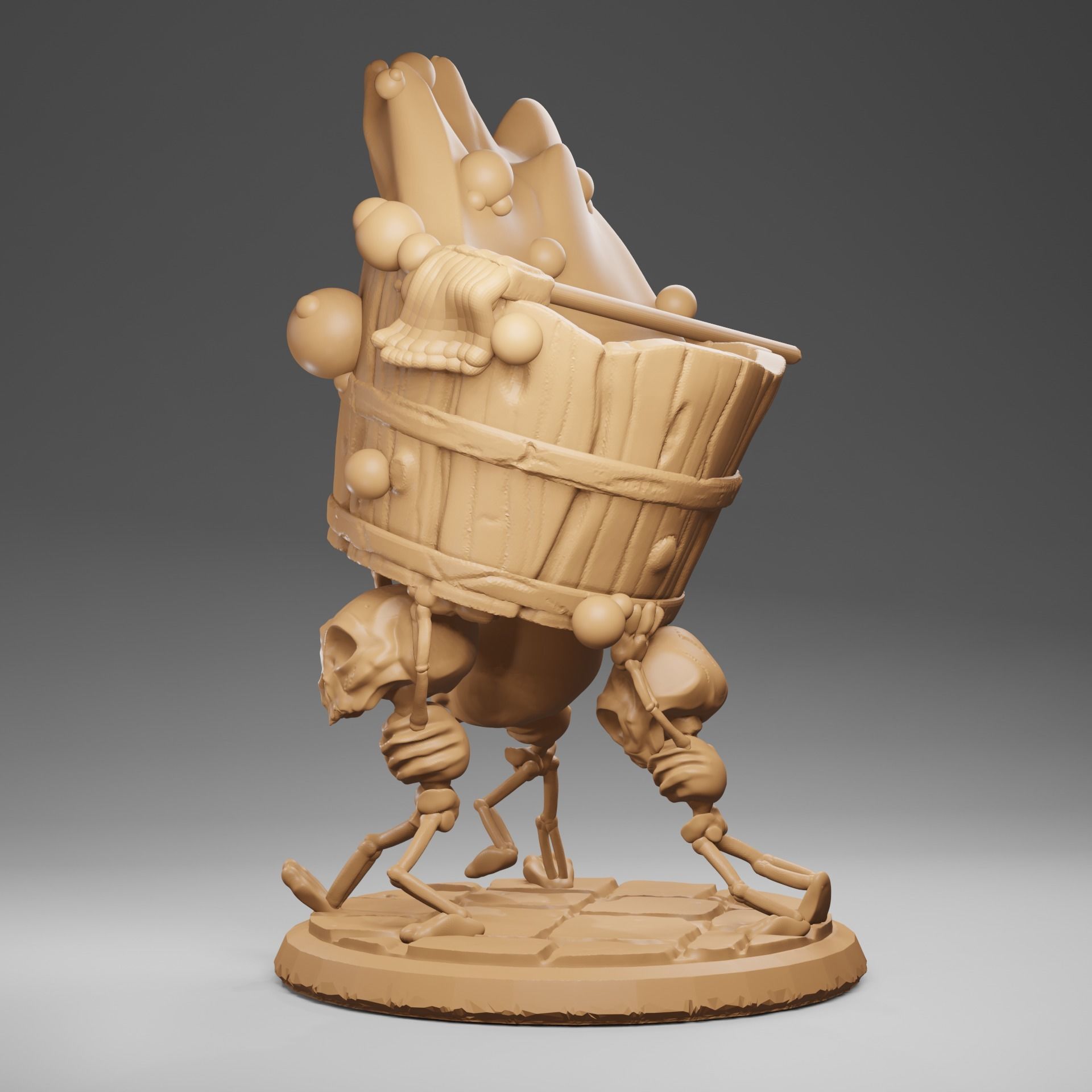 Skeleton Cleaning Crew 3D model 3D printable | CGTrader