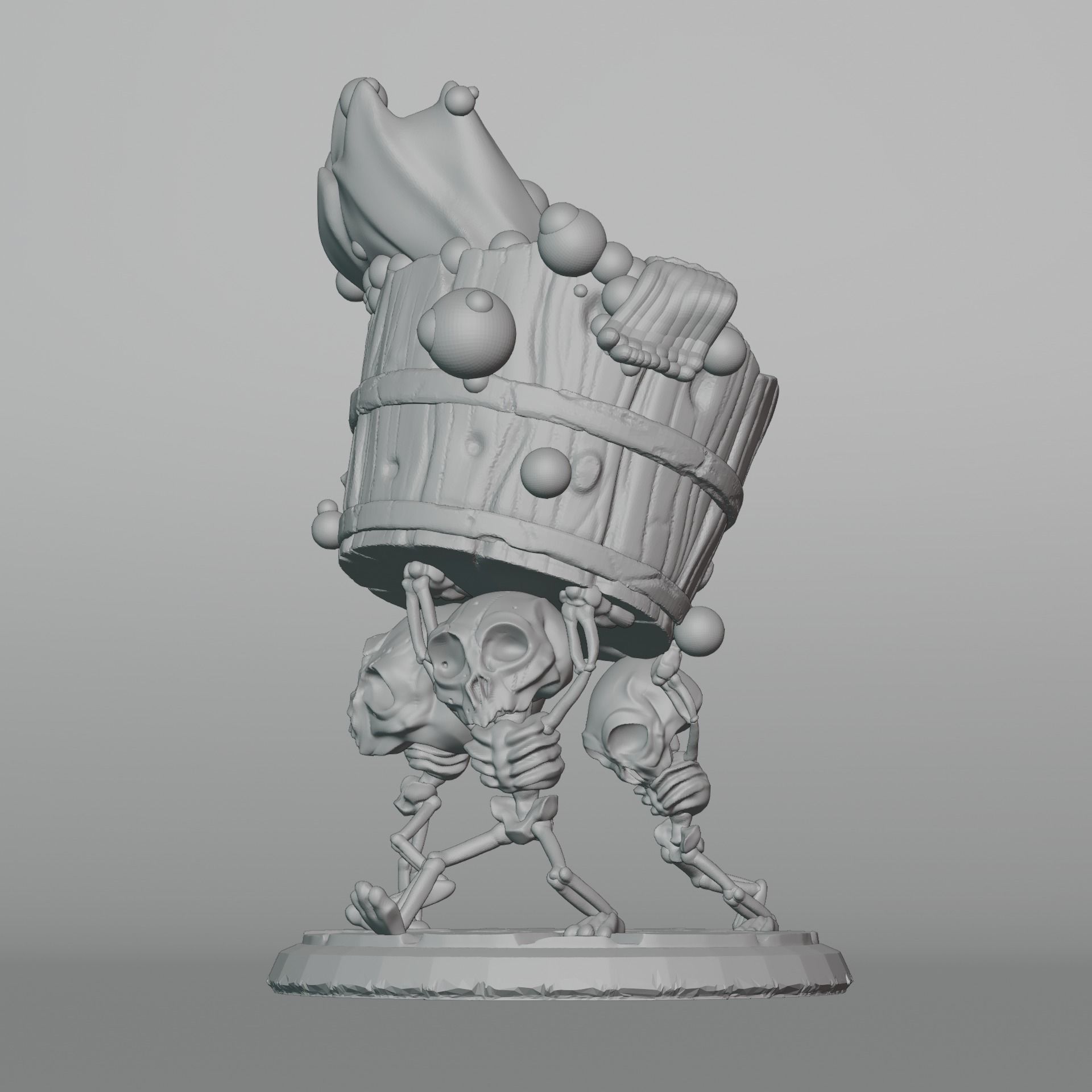 Skeleton Cleaning Crew 3D model 3D printable | CGTrader