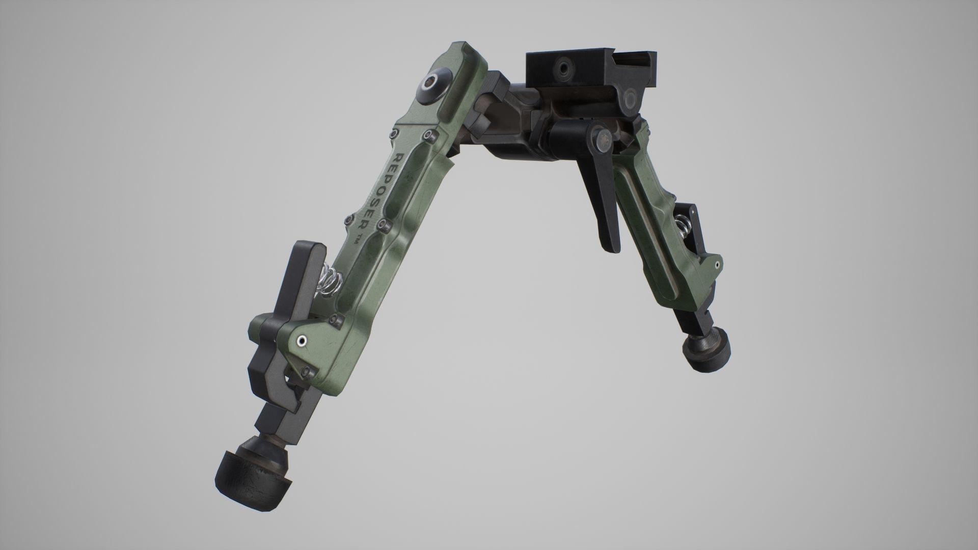 3D model Bipod - FPS Gun Attachment for Unreal Engine VR / AR / low ...