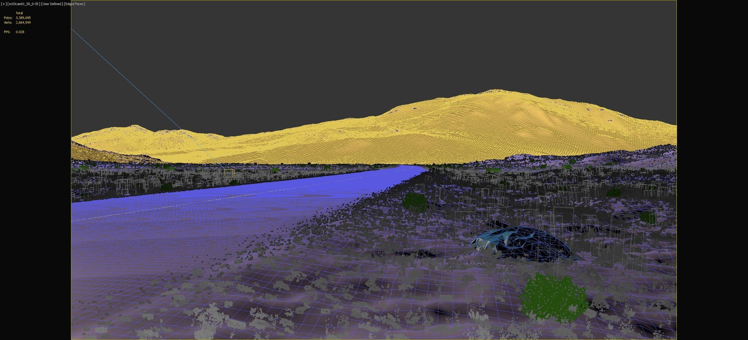 Field road production 3D model | CGTrader