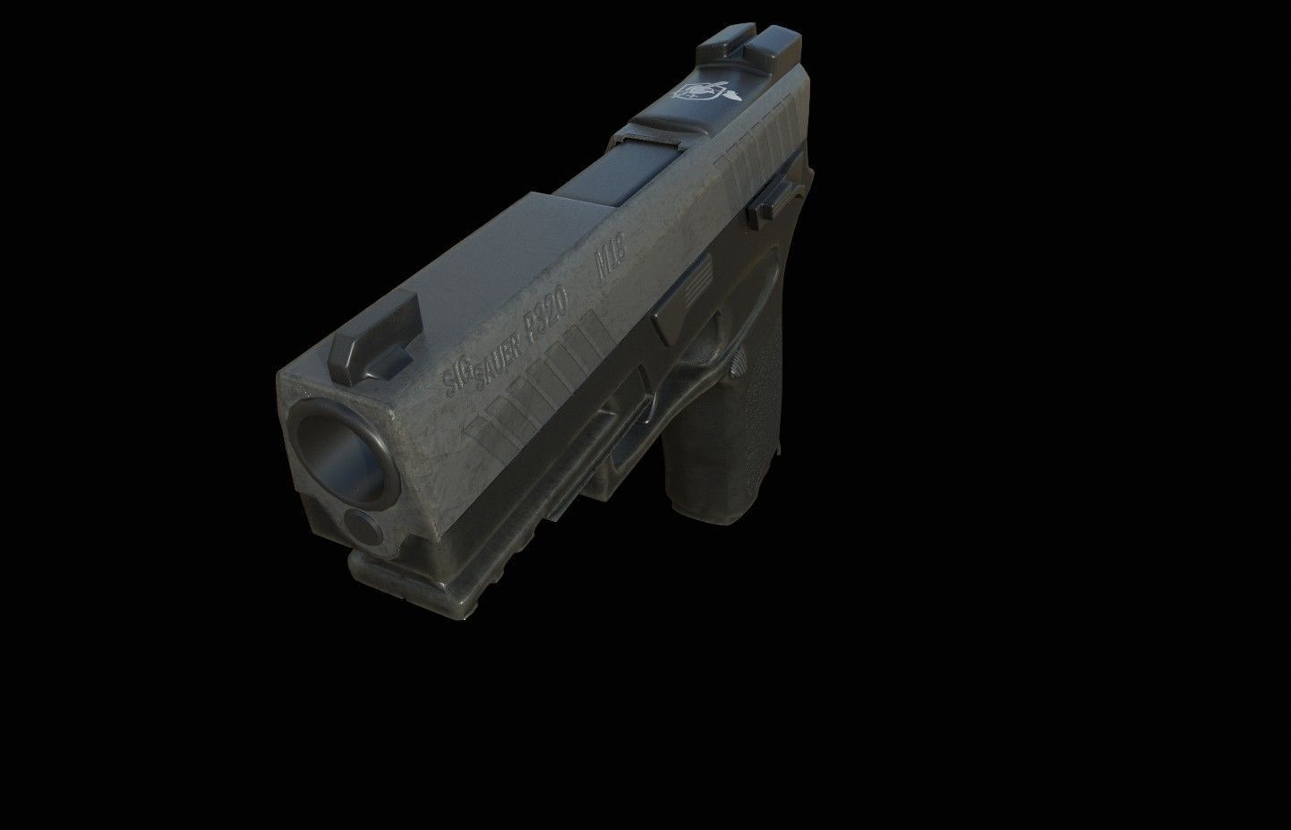 Pistol Sig M18 free VR / AR / low-poly 3D model | CGTrader