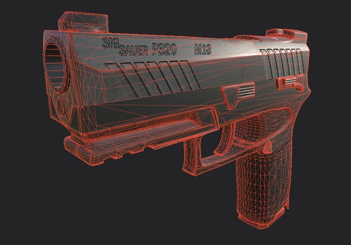 Pistol Sig M18 free VR / AR / low-poly 3D model | CGTrader