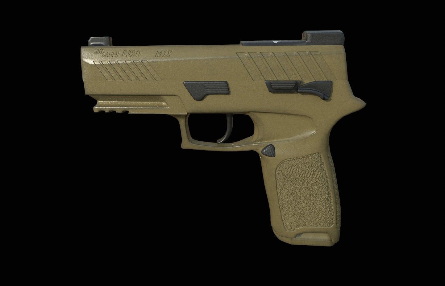 Pistol sig M18 free VR / AR / low-poly 3D model | CGTrader