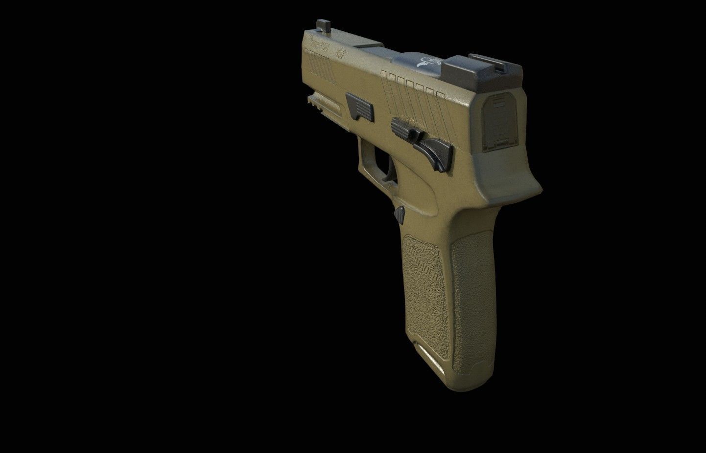 Pistol sig M18 free VR / AR / low-poly 3D model | CGTrader