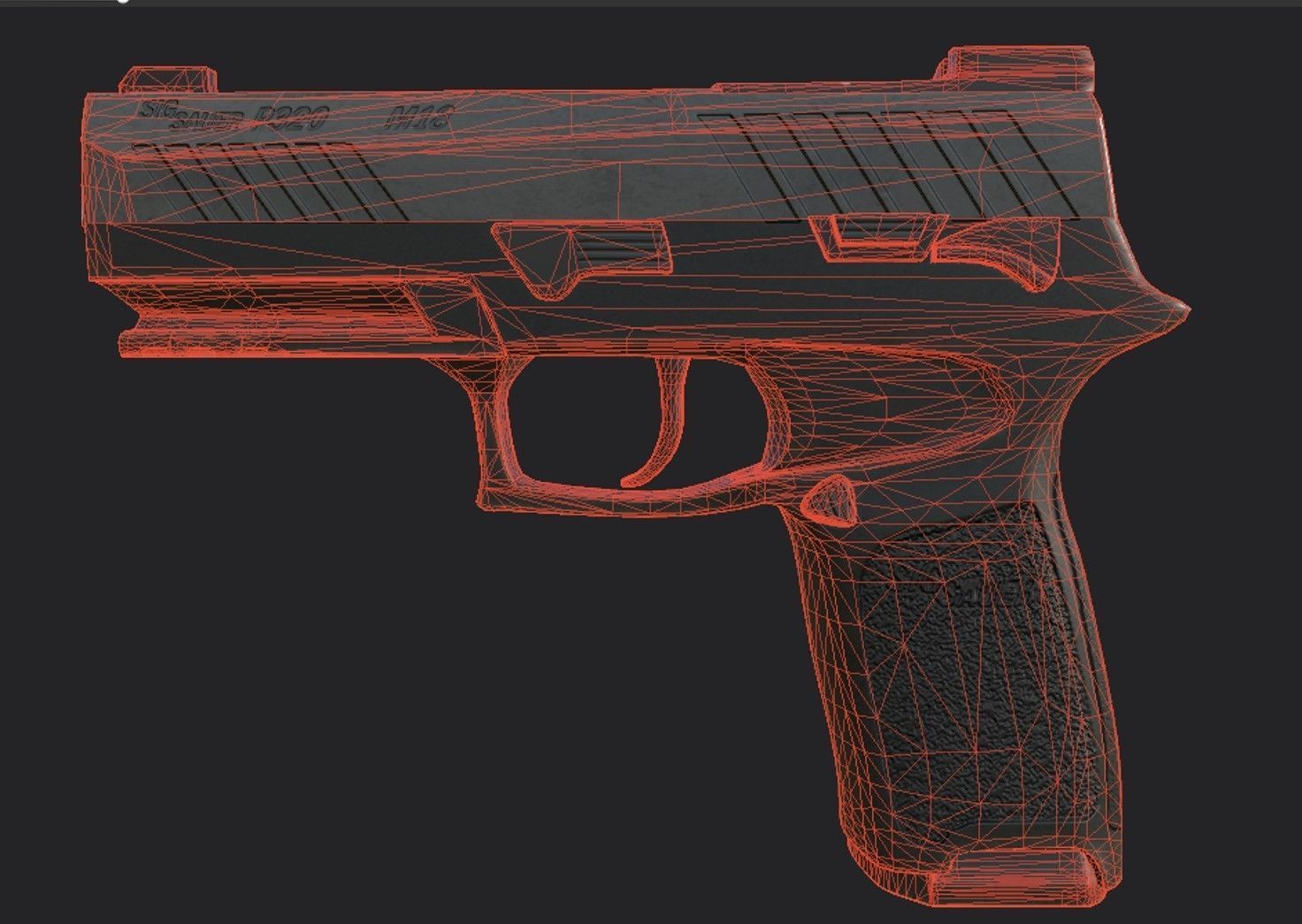 Pistol Sig M18 free VR / AR / low-poly 3D model | CGTrader