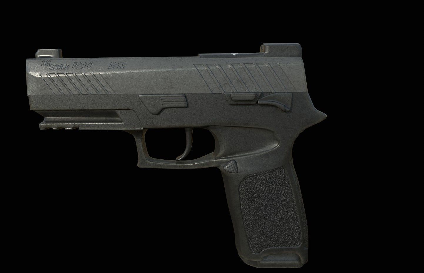 Pistol sig M18 free VR / AR / low-poly 3D model | CGTrader